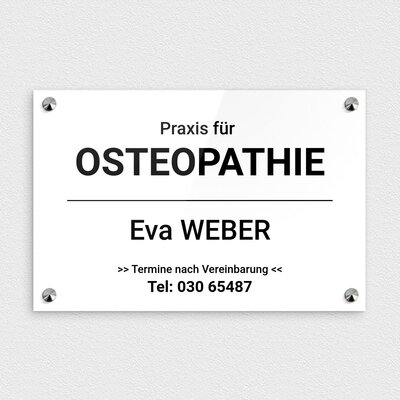 Praxisschilder Bestellen Online Mit Vorlage｜ | OTYPO